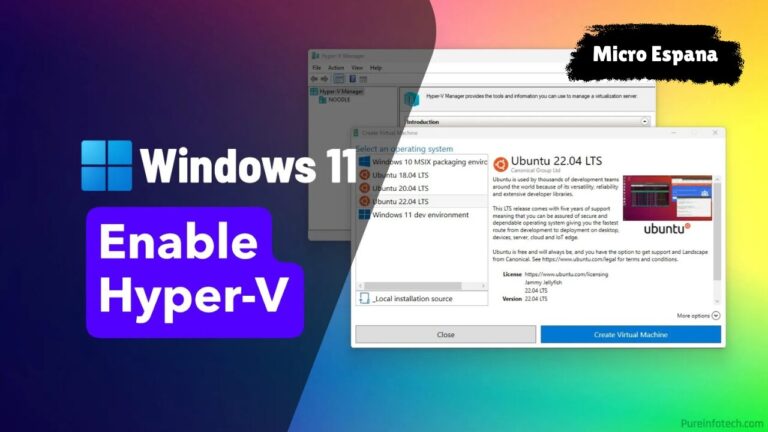 Cómo habilitar Hyper-V en Windows - Microespana